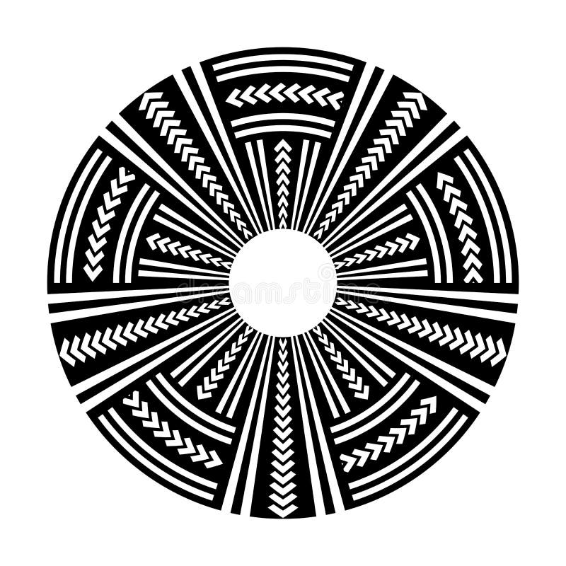 Circle Design Element. Abstract Geometric Rotation Pattern Stock Vector ...