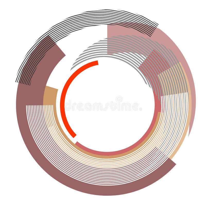Abstract Circle Design Element. Stock Vector - Illustration of grey ...