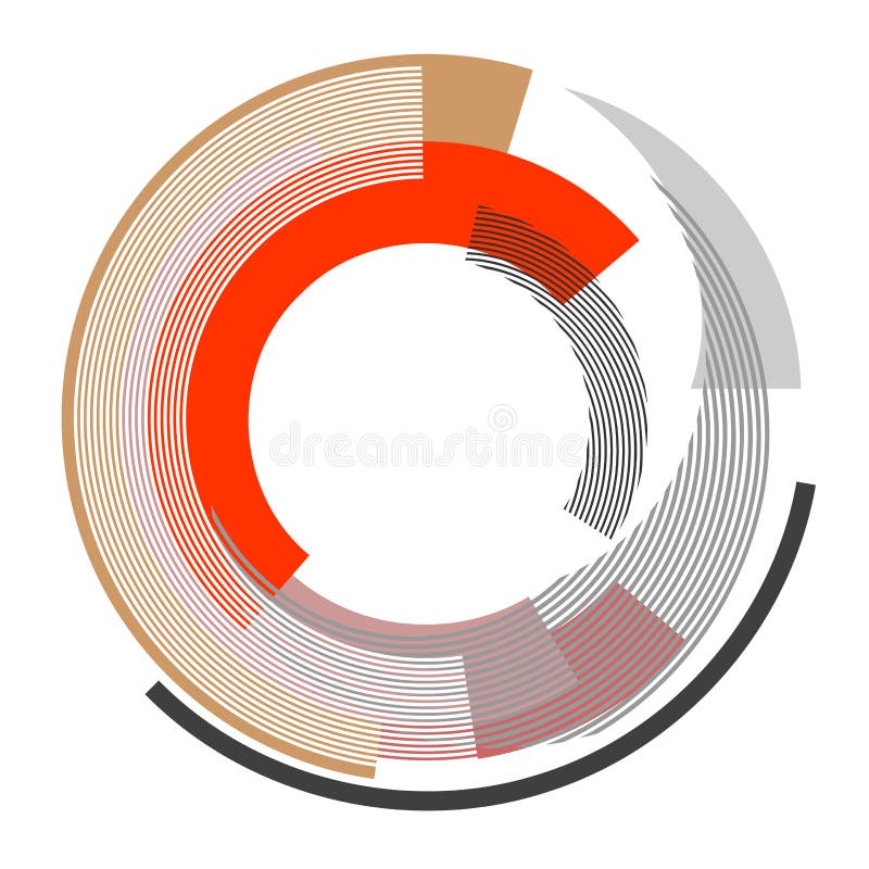 Abstract Circle Design Element. Stock Vector - Illustration of grey ...