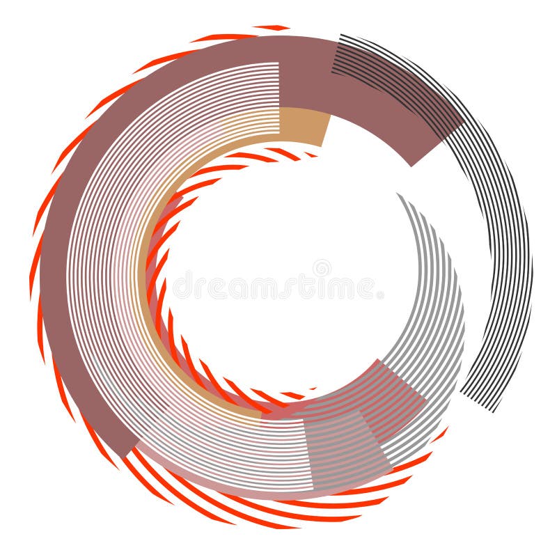 Abstract Circle Design Element. Stock Vector - Illustration of gray ...