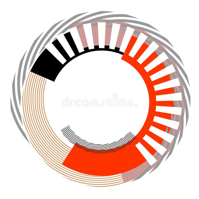 Abstract Circle Design Element. Stock Vector - Illustration of orange ...