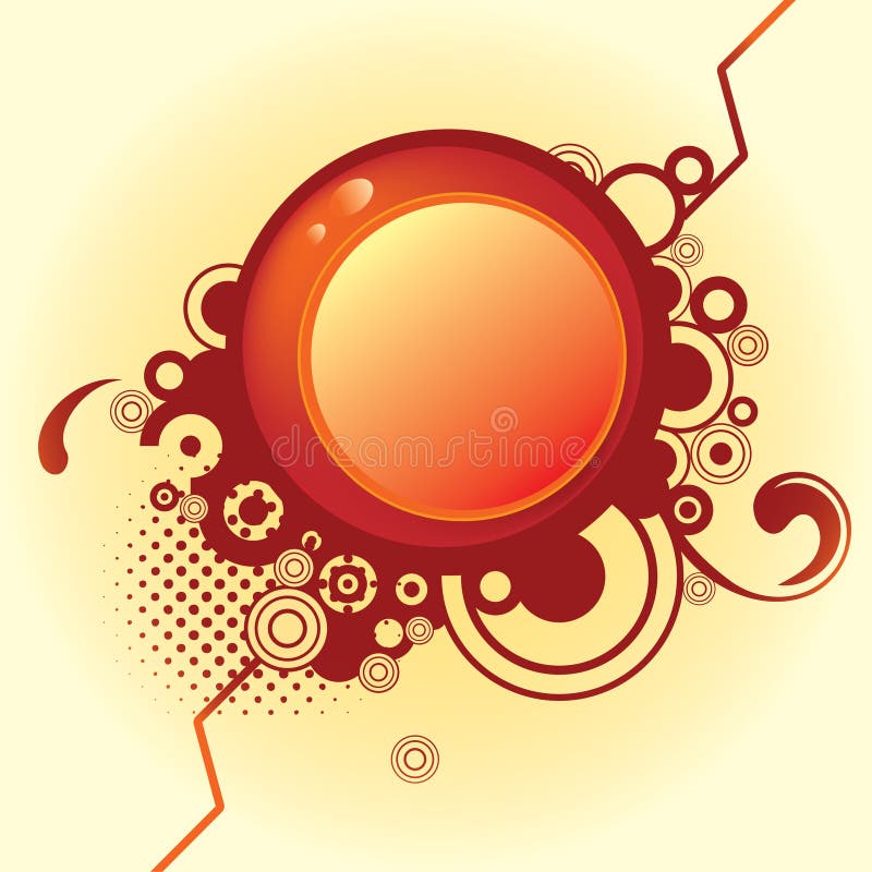 Abstract circle design stock vector. Illustration of fashioned - 8154758
