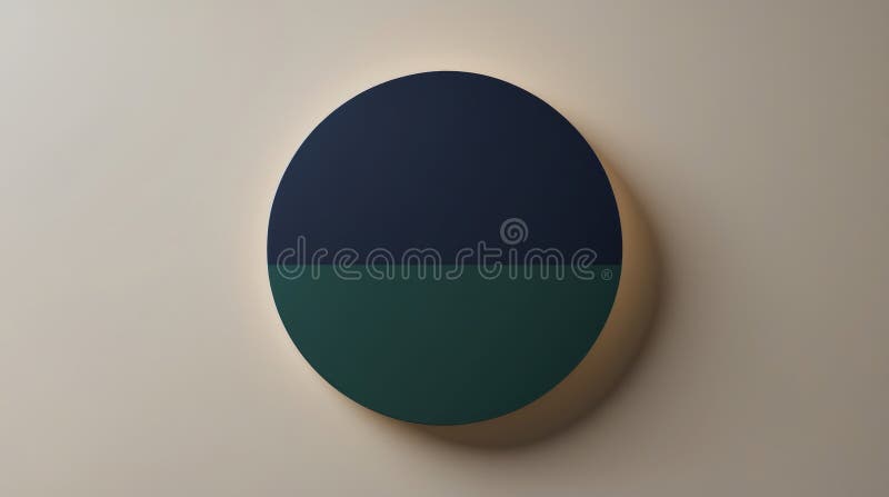 Abstract Circle with Dual Tones: Minimalist Design for Modern Art and ...