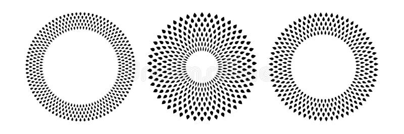 Abstract Circle Drops Dots Patterns Stock Vector - Illustration of ...