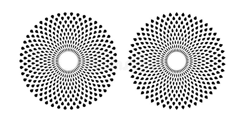 Abstract Circle Drops Dots Patterns Stock Vector - Illustration of ...