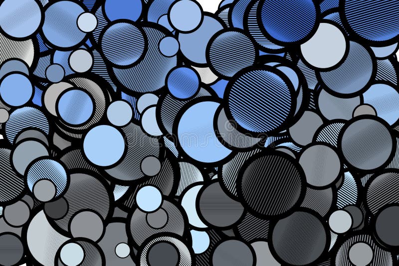 Abstract Circle or Ellipse with Lines Illustrations Background. Style ...