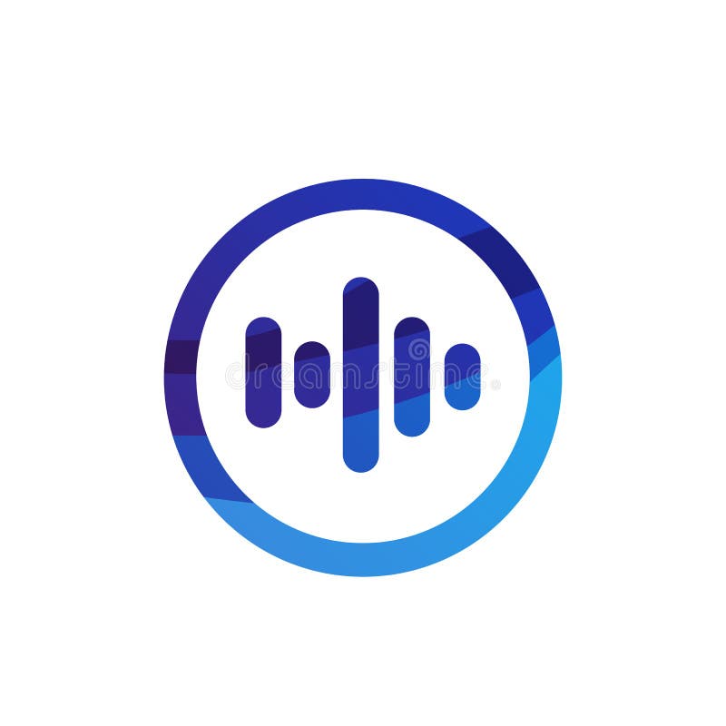 Abstract Circle Equalizer Volume Icon Logo Sign Design Stock ...