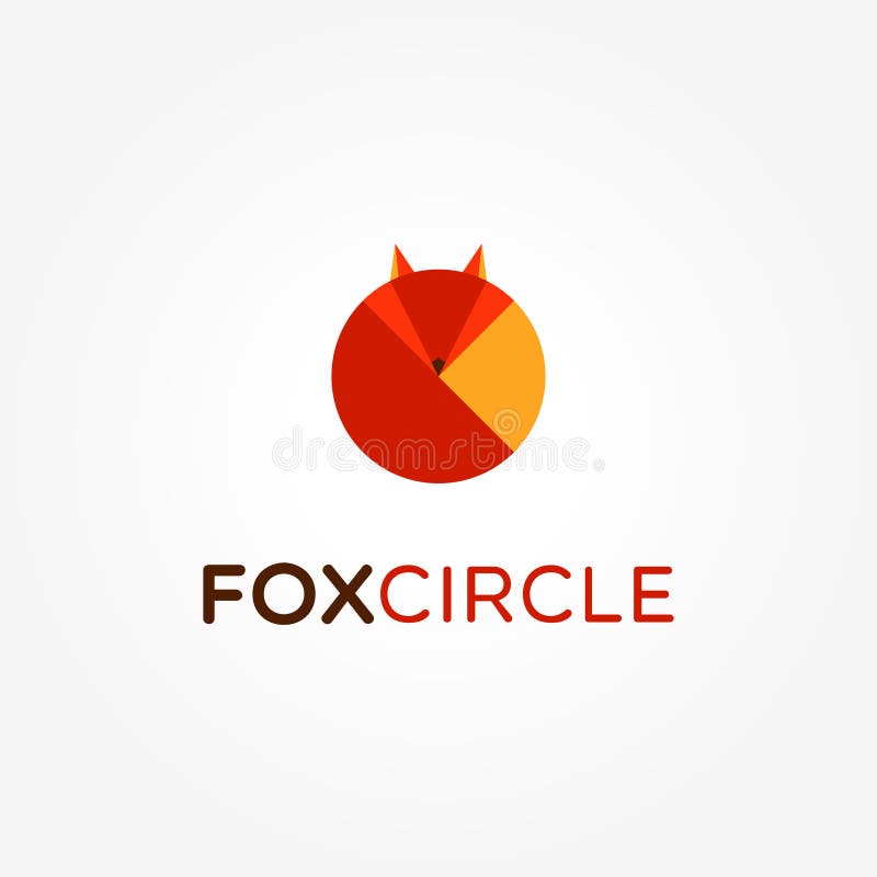 Abstract Circle Fox Shape Logo Sign Symbol Icon Stock Illustration ...