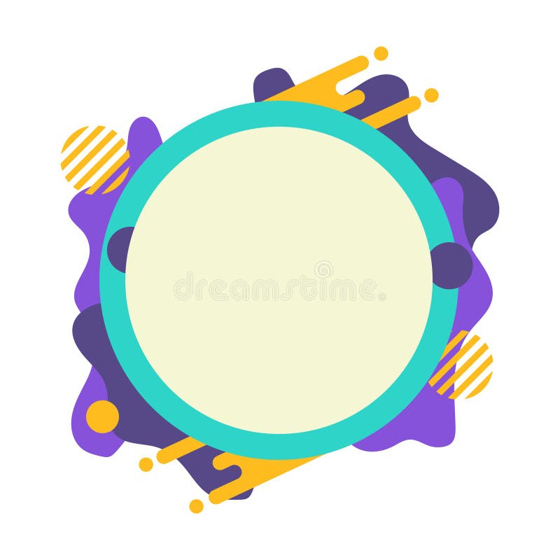Abstract Circle Frame Decoration Stock Vector - Illustration of fluid ...