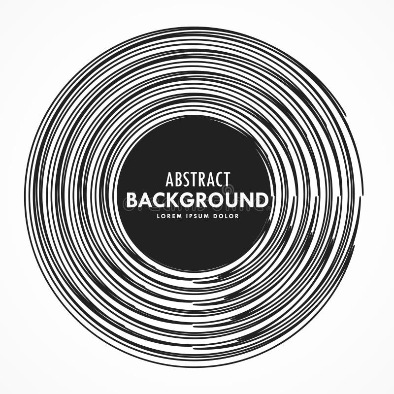 Abstract Circle Frame Made with Lines Stock Vector - Illustration of ...