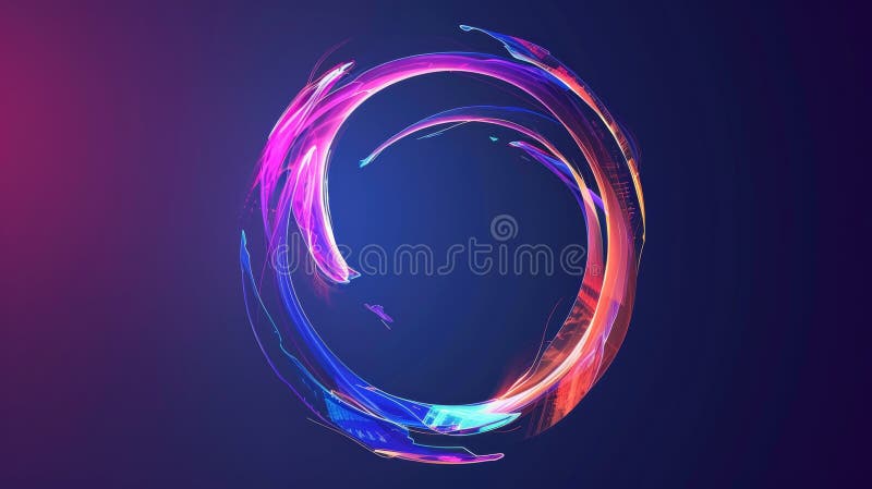 This is an Abstract Circle Frame with a Modern Logo Design Template ...