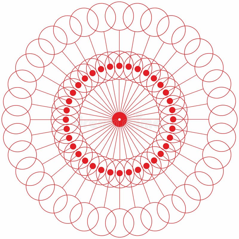 Abstract Circle Geometric Round Ring Background Vector Stock Vector ...