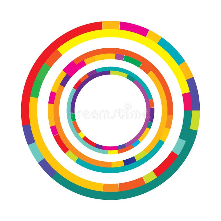 Circular Concentric Angular Shape Icon Stock Illustrations – 835 ...