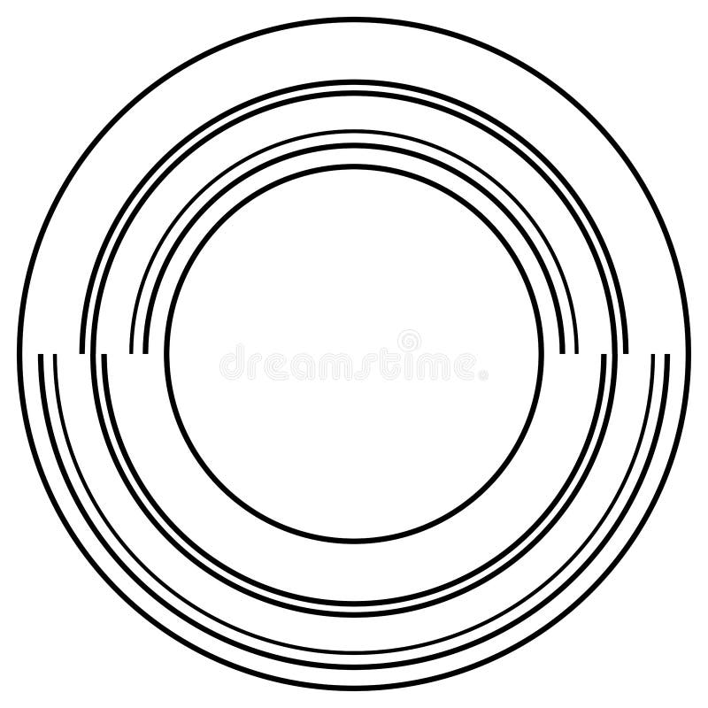 Abstract Circle Graphic. Geometric Circle, Ring Design Element Stock ...