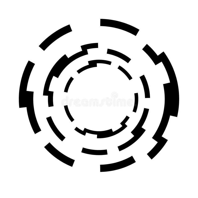 Abstract Circle Graphic. Geometric Circle, Ring Design Element Stock ...