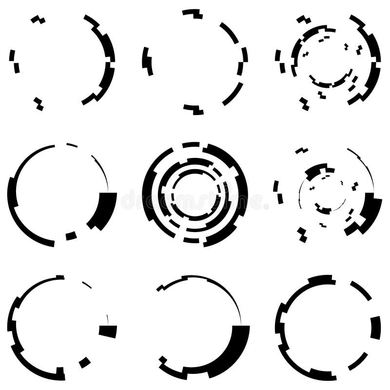 Abstract Circle Graphic. Geometric Circle, Ring Design Element Stock ...