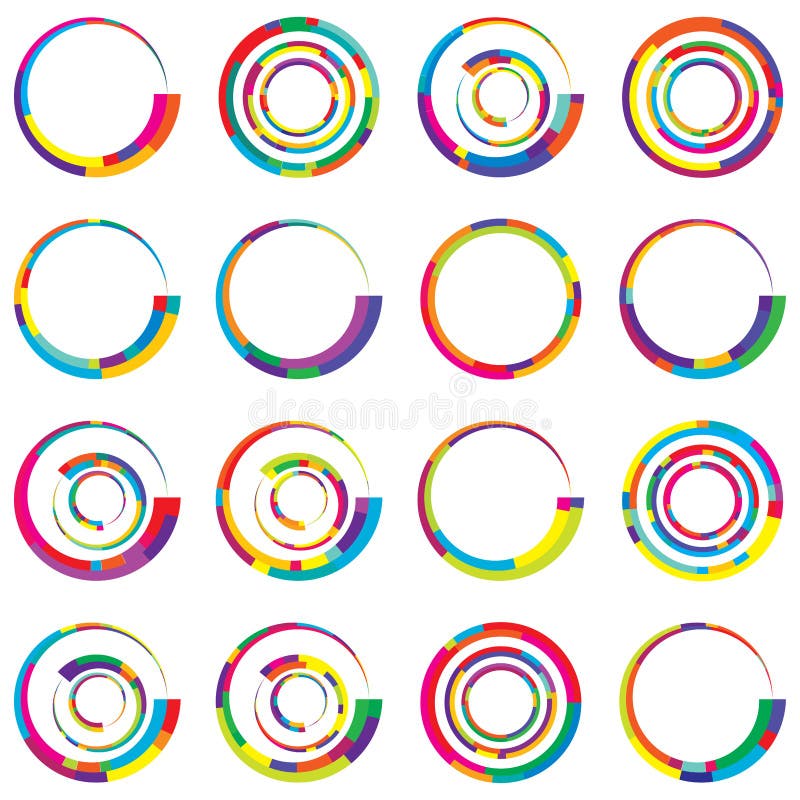 Abstract Circle Graphic. Geometric Circle, Ring Design Element Stock ...