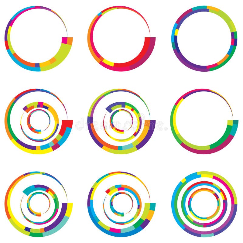 Abstract Circle Graphic. Geometric Circle, Ring Design Element Stock ...