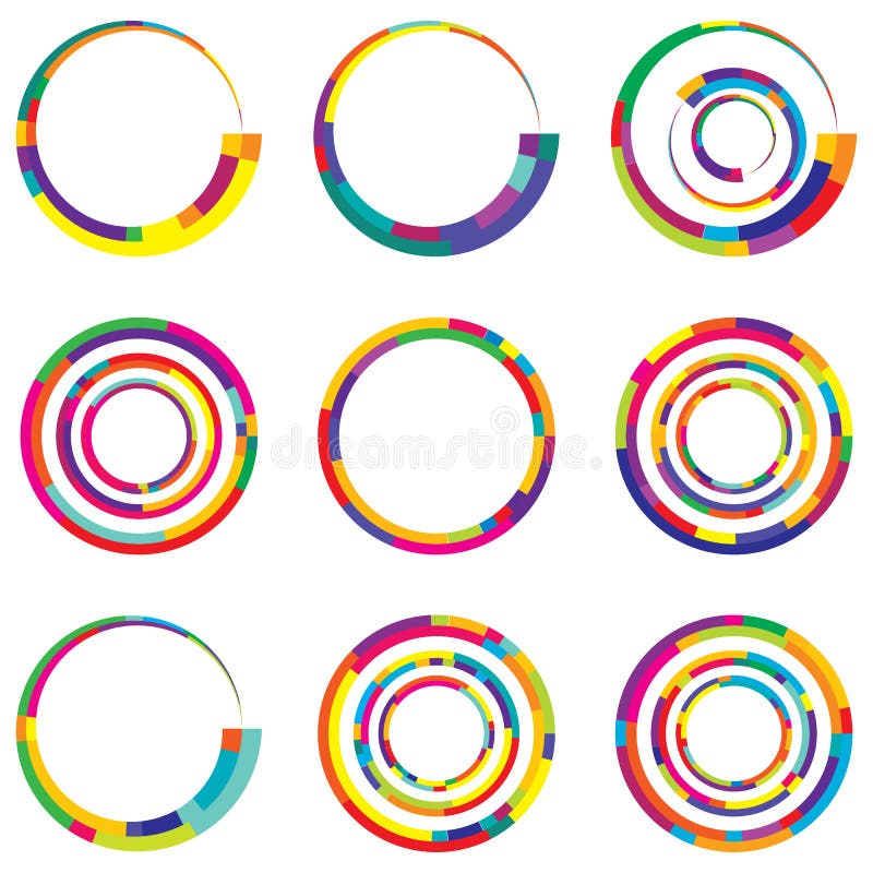 Abstract Circle Graphic. Geometric Circle, Ring Design Element Stock ...