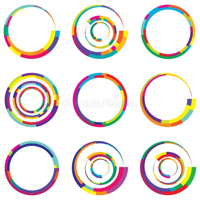 Abstract Circle Graphic. Geometric Circle, Ring Design Element Stock ...