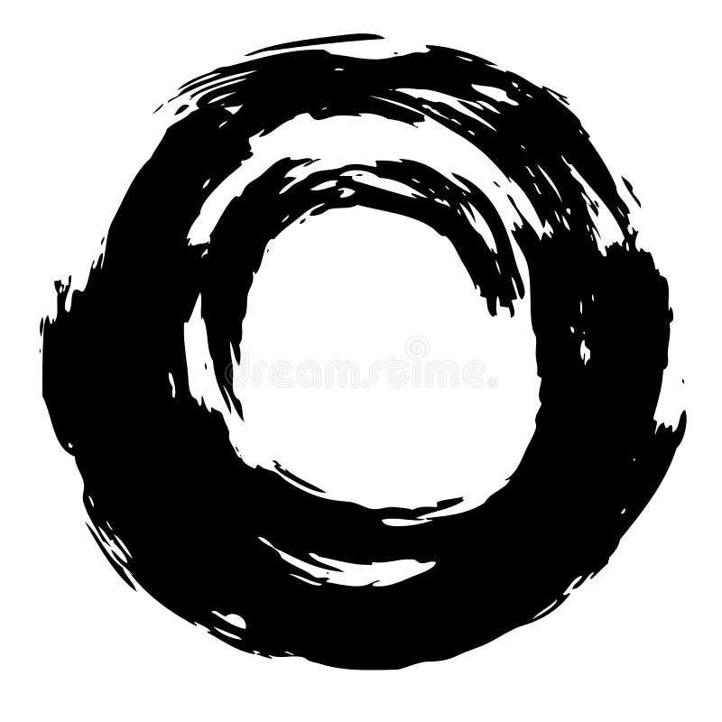 Abstract circle hand draw stock vector. Illustration of circle - 55131536