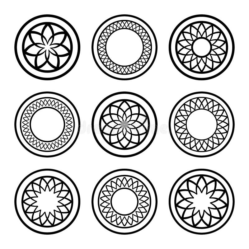 Abstract Circle Icons. Elements for Design Stock Vector - Illustration ...