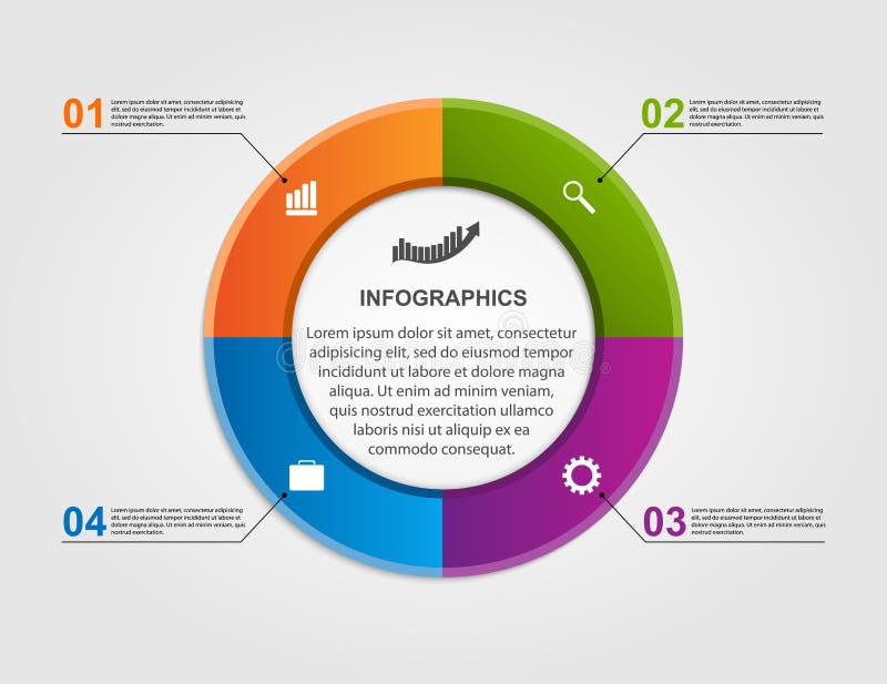 Abstract Circle Infographic Design Template. Stock Vector ...