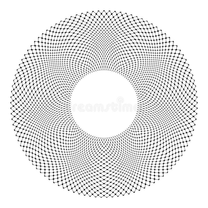 Abstract Circle Lacy Net Pattern Stock Vector - Illustration of ...