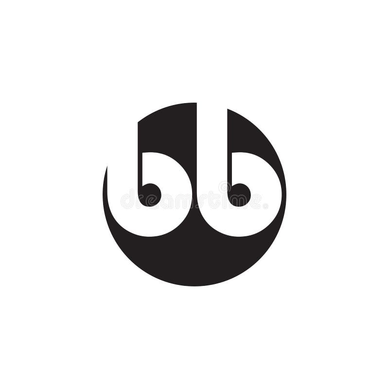 Abstract Circle Letter BB Logo Stock Vector - Illustration of abstract ...