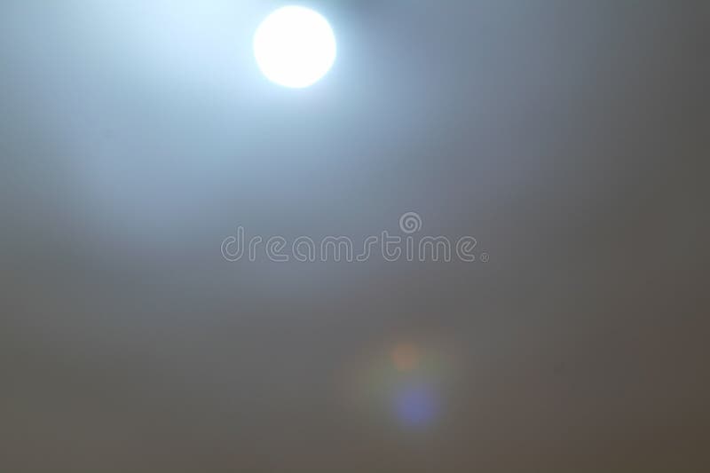 Abstract Circle of Light from a Night Flashlight on a White Wall, Copy ...