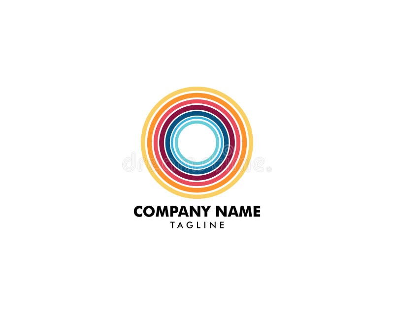 Abstract Circle Logo Design Template Stock Vector - Illustration of ...
