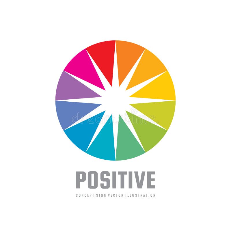 Abstract Circle Logo Design. Vibrant Colors. Vector Illustration Stock ...