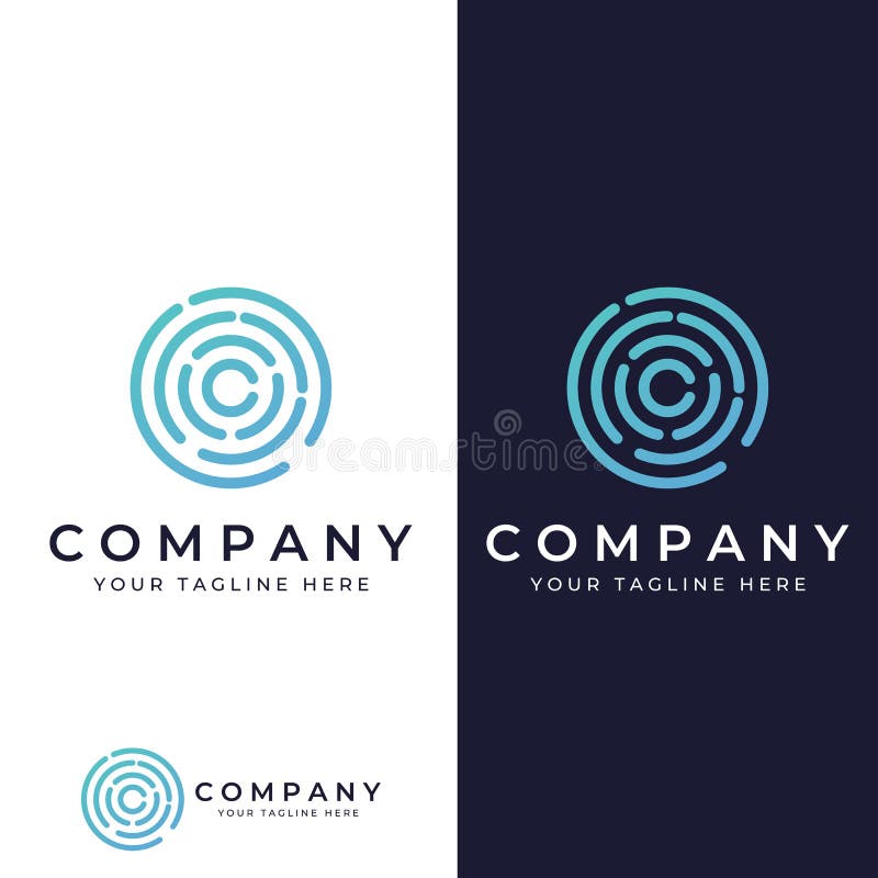 Abstract Circle Logo Elements, Circle Lines, Minimalist Circles ...