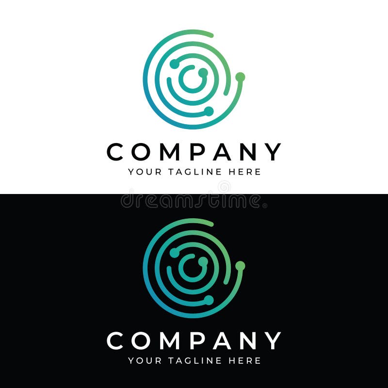 Abstract Circle Logo Elements, Circle Lines, Minimalist Circles ...