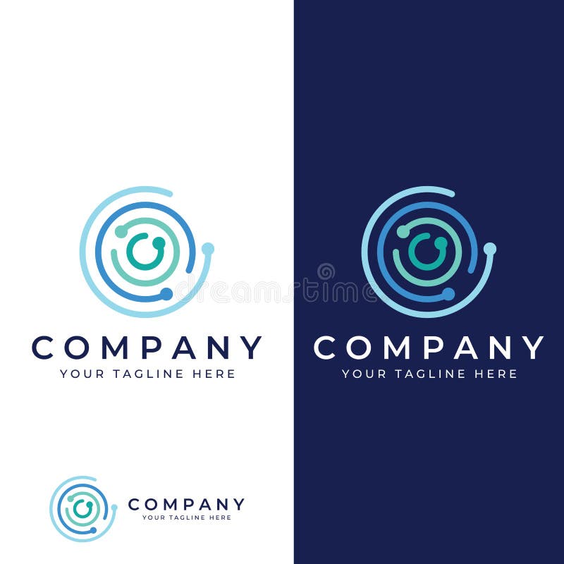 Abstract Circle Logo Elements, Circle Lines, Minimalist Circles ...