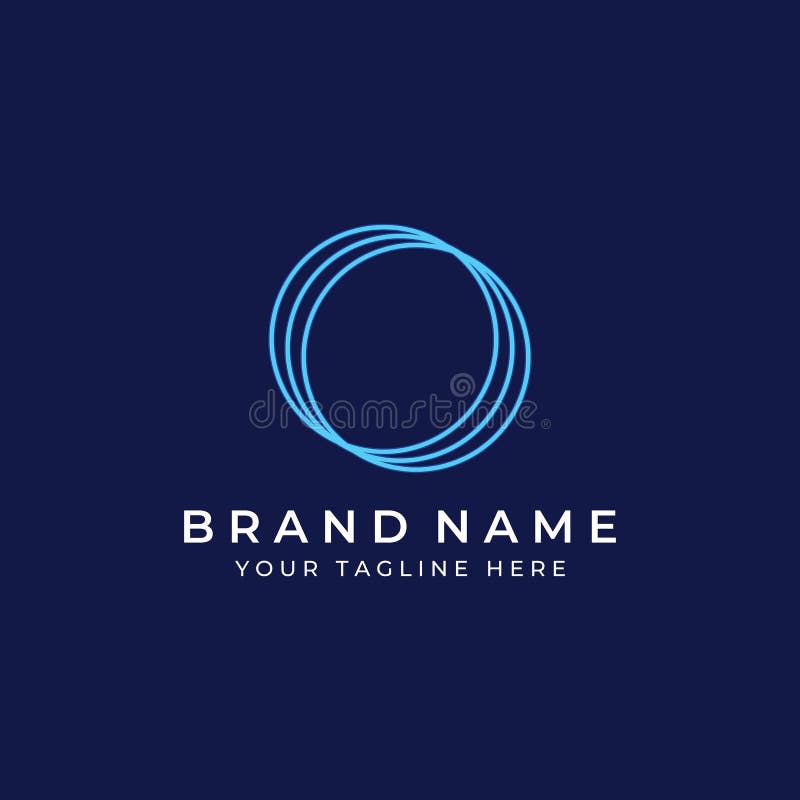 Abstract Circle Logo Elements, Circle Lines, Minimalist Circles ...