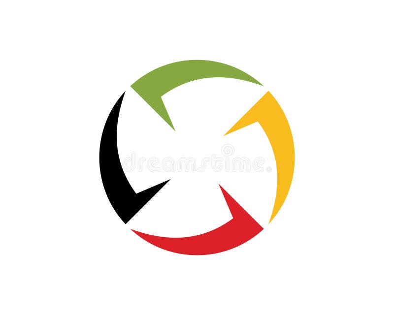 Abstract Circle Logo L Template Stock Vector - Illustration of cycle ...