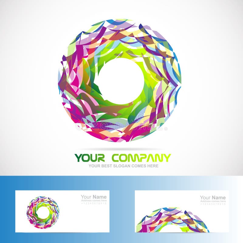 Abstract circle logo stock vector. Illustration of shape - 55782616