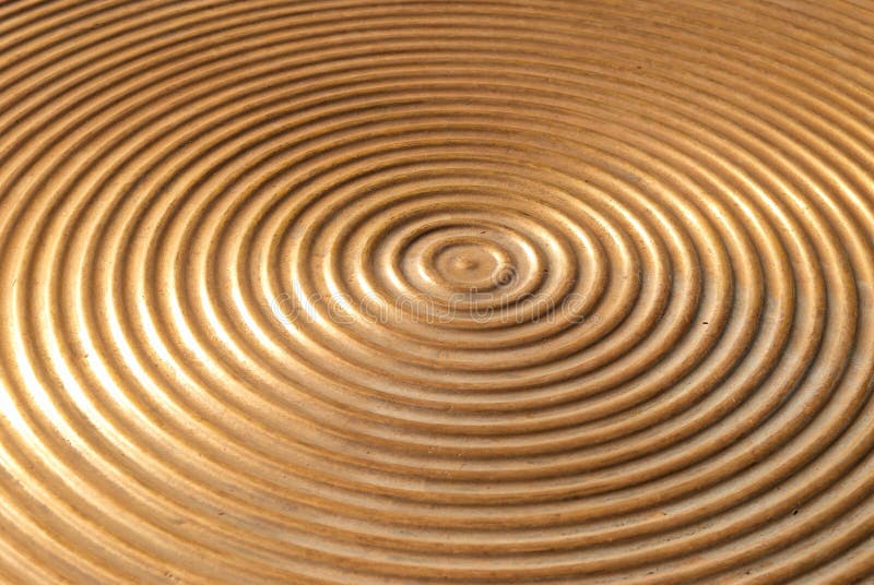 Abstract Circle Metal Plate. Stock Image - Image of golden, plate: 23127643
