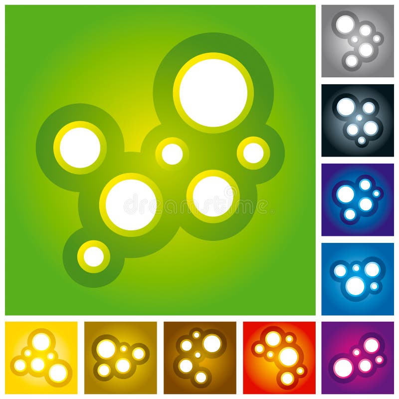 Abstract Circle Molecules stock vector. Illustration of wave - 19408923