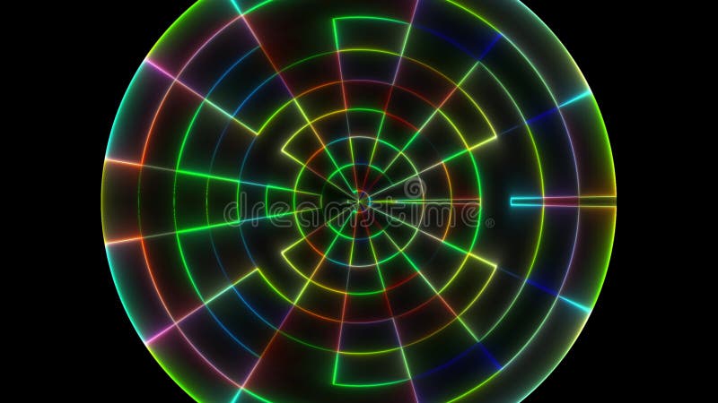 Abstract circle neon stock video. Video of neon, energy - 303390591