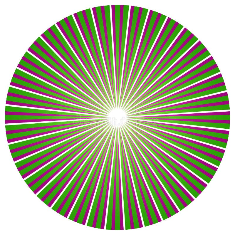 Abstract Circle with Overlapping Spokes Geometric Design Element ...