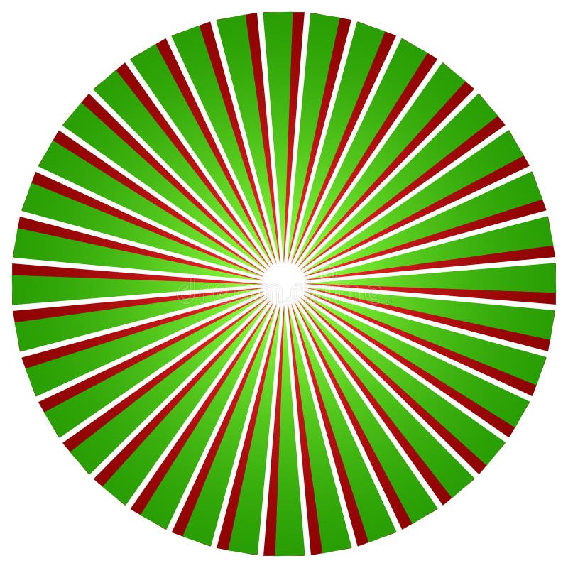 Abstract Circle with Overlapping Spokes Geometric Design Element ...