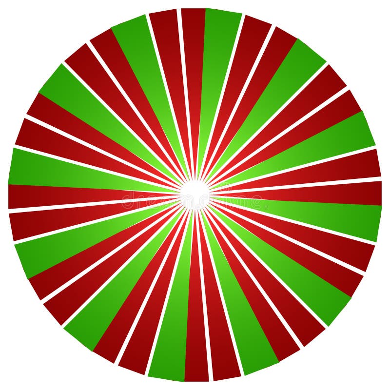 Abstract Circle with Overlapping Spokes Geometric Design Element ...