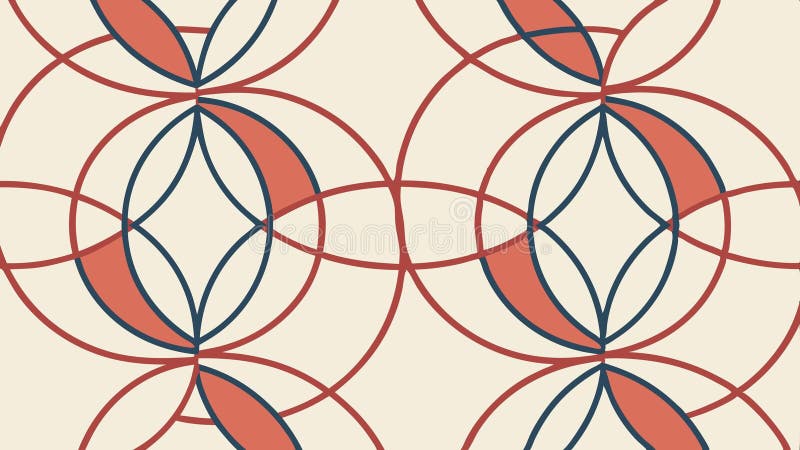 Abstract Circle Pattern Decorative And Modern Background Vector Design Generative Ai Stock
