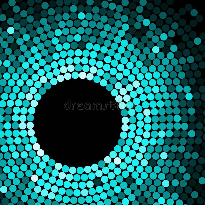 Abstract Circle Pattern of Graduated Dots Stock Vector - Illustration ...