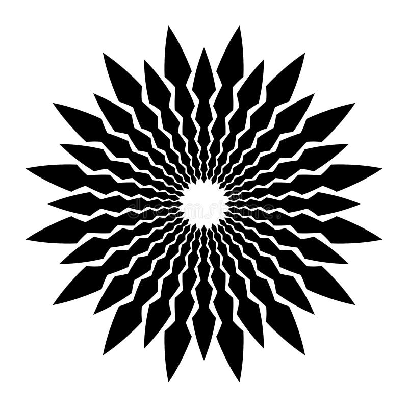 A Radial Design with Interlocking Squares in Shades of Blue and Green5 ...