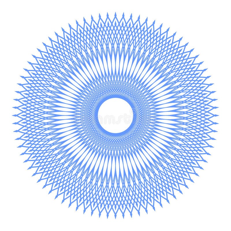 Abstract Circle Radial Lacy Pattern Stock Vector - Illustration of ...