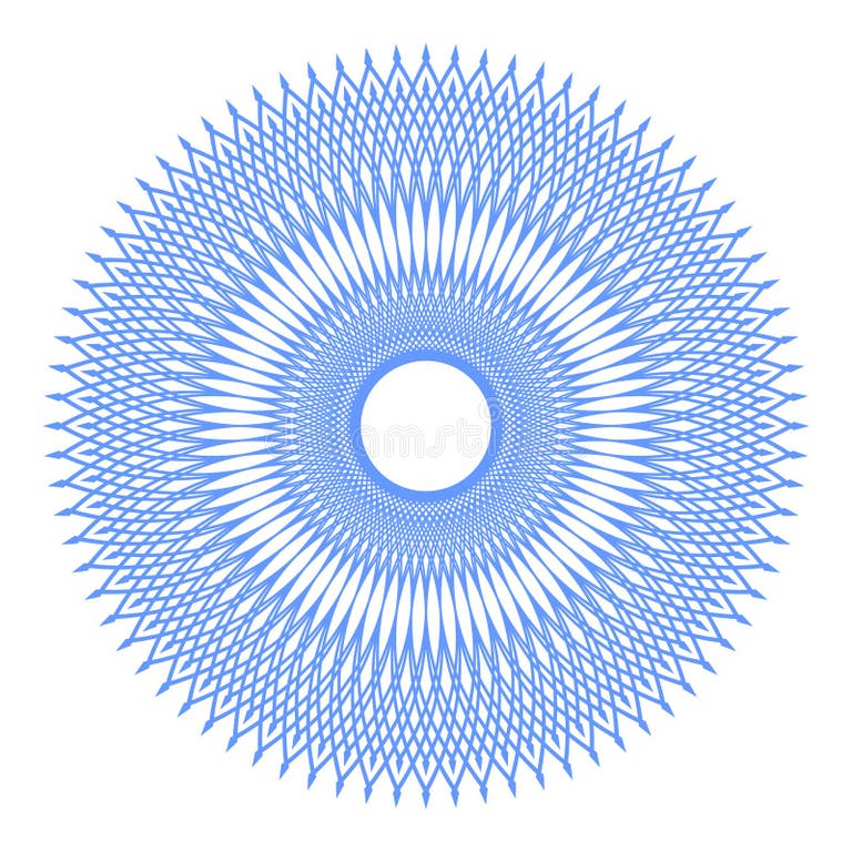 Abstract Circle Radial Lacy Pattern Stock Vector - Illustration of ...