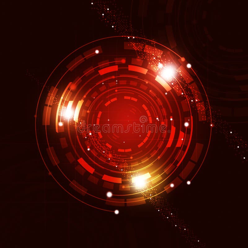 Abstract Circle Red Background Stock Photo - Image of concept, success ...